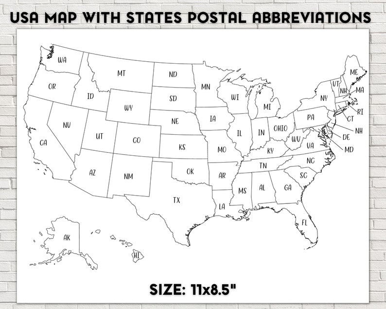 United States Map, USA States Sales Map, Printable United States Map ...