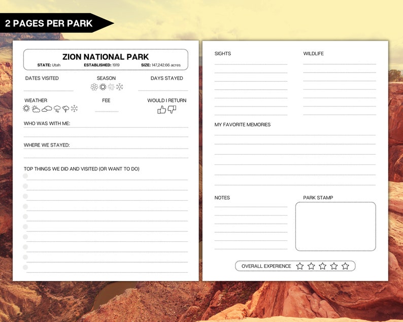 US National Parks Passport, National Parks Journal, National Parks ...
