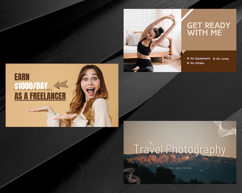 15 Youtube Thumbnail Canva Templates, Minimalist Thumbnail Templates ...