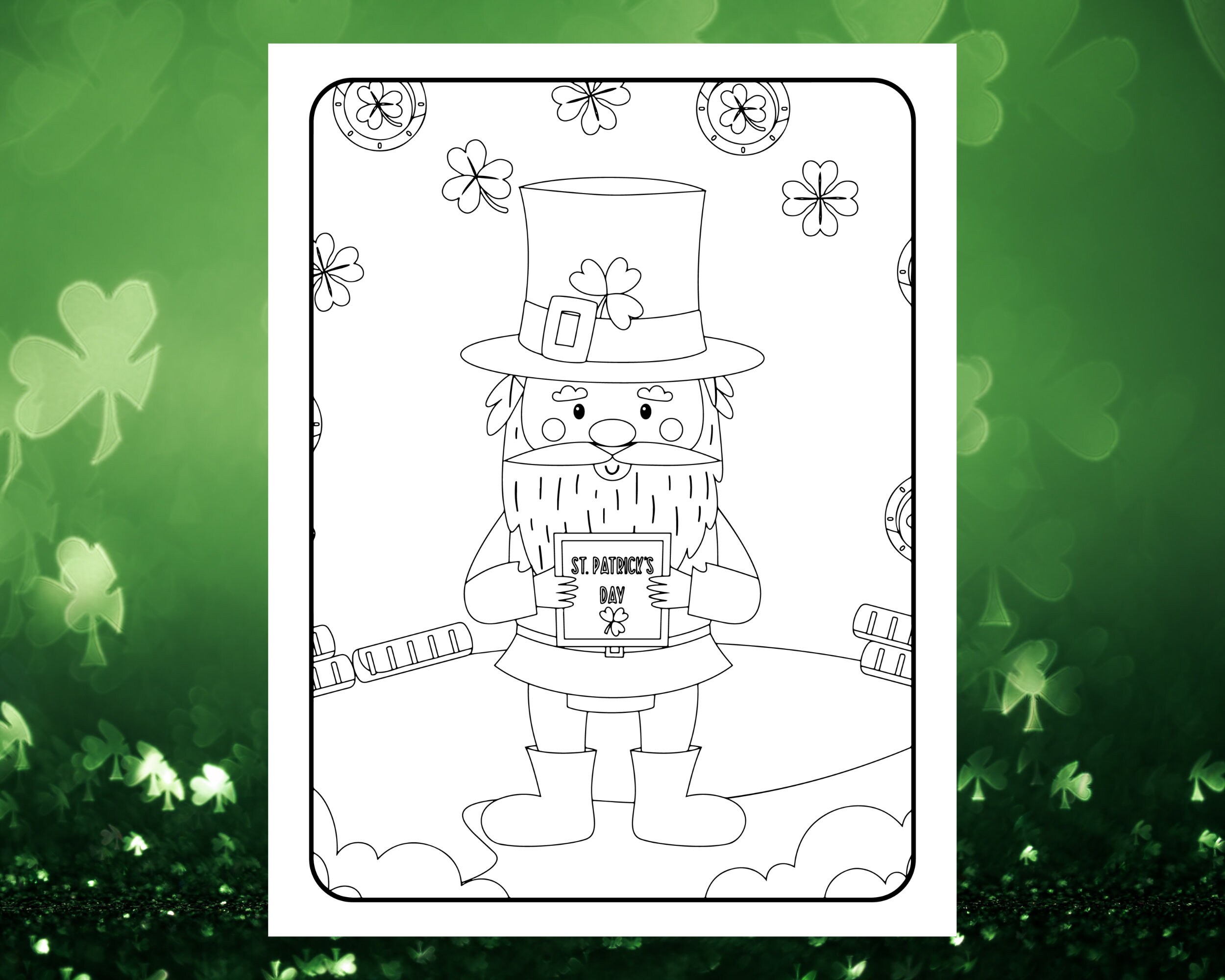 St Patrick's Day Coloring Pages for Kids, St Paddy's Kids Activities ...
