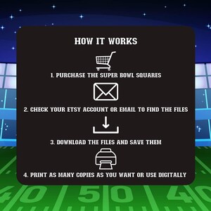 Printable Super Bowl Squares Game, Super Bowl 2025 Predictions, Super ...