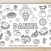 Personalized Thanksgiving Coloring Page, Custom Name Activity (PDF) - Etsy