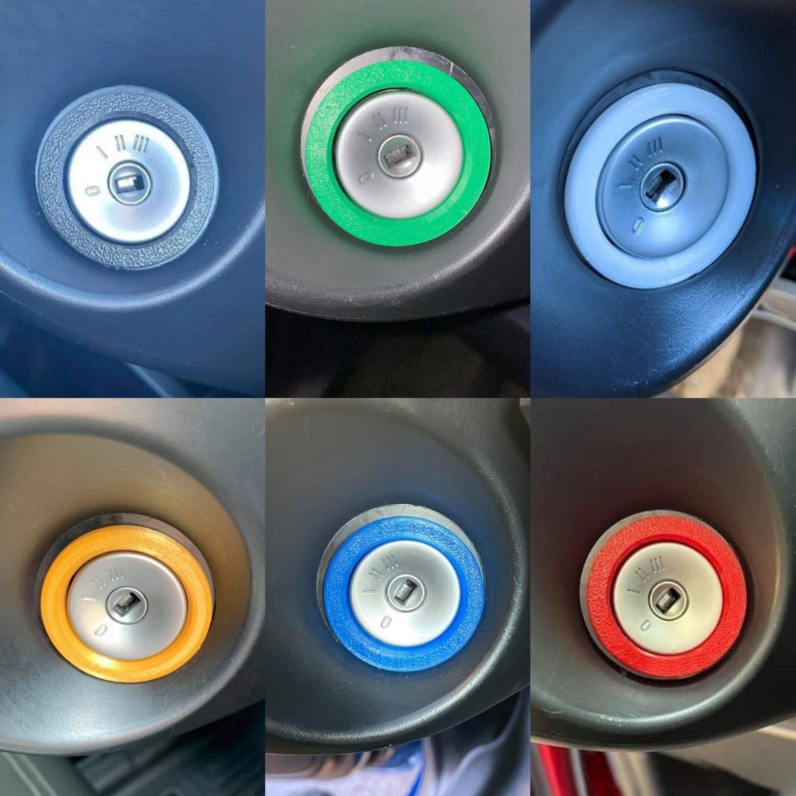 2019 Ford Ranger Colored Ignition Trim Ring Bezel XL & XLT Durable Heat ...