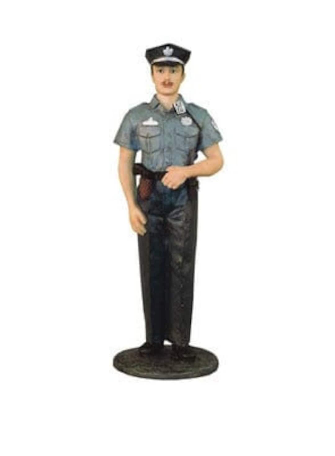 Policeman Figurine White - Etsy