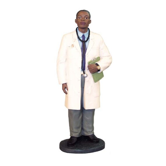 Doctor Figurine Black Male | Etsy