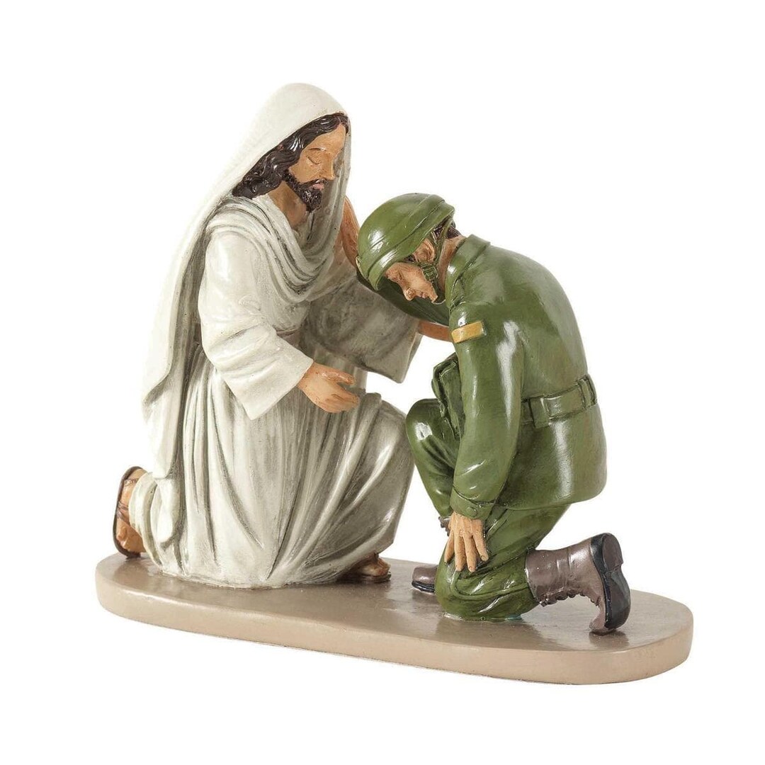Jesus and Soldier Figurine - Etsy