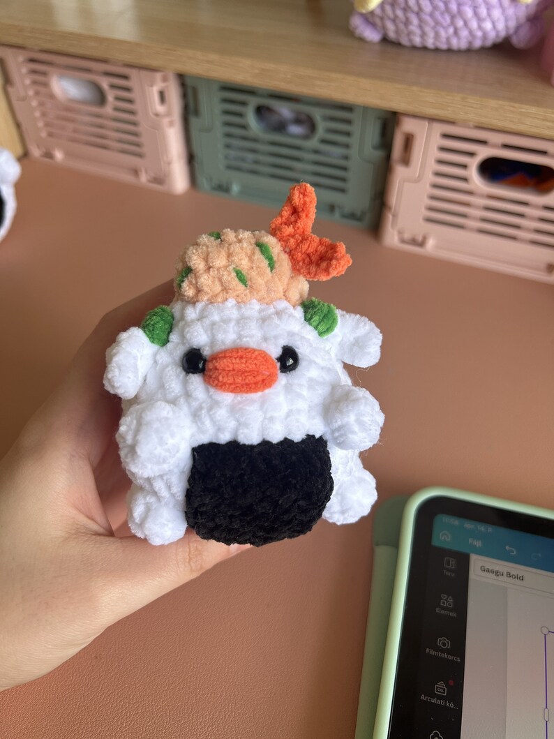 Squishy Onigiri Sushi Cows Super Soft Crochet Cow Plush - Etsy