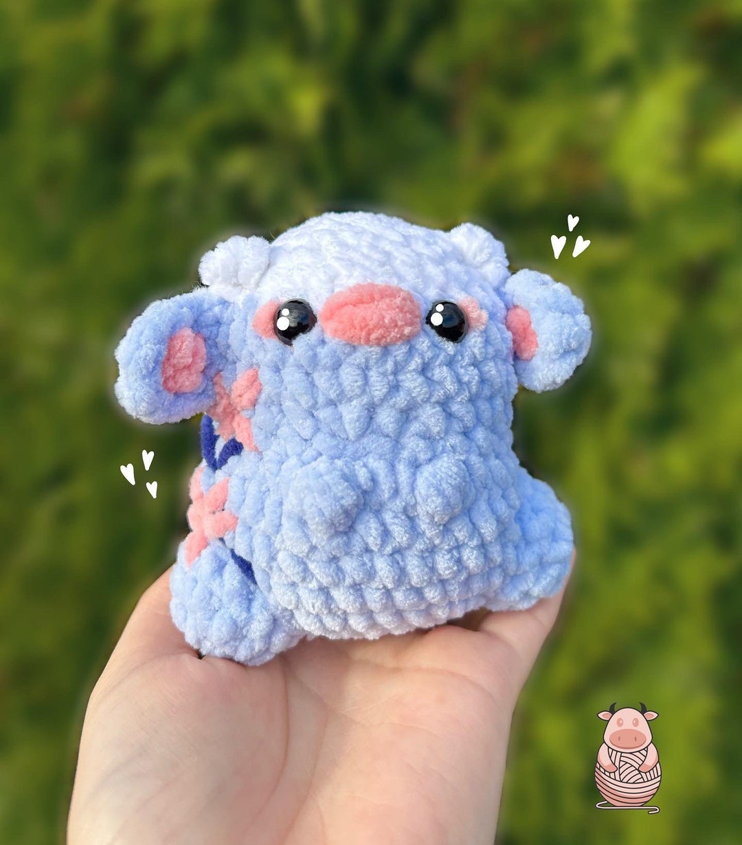 Mount Fuji Chunky Cow | Super Soft Crochet Cow Plush - Etsy
