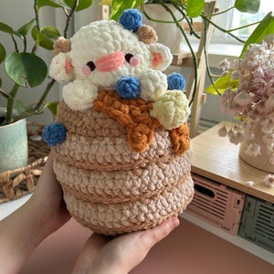 Cute Blueberry Pancake Cow| Super Soft Crochet Cow Plush - Etsy