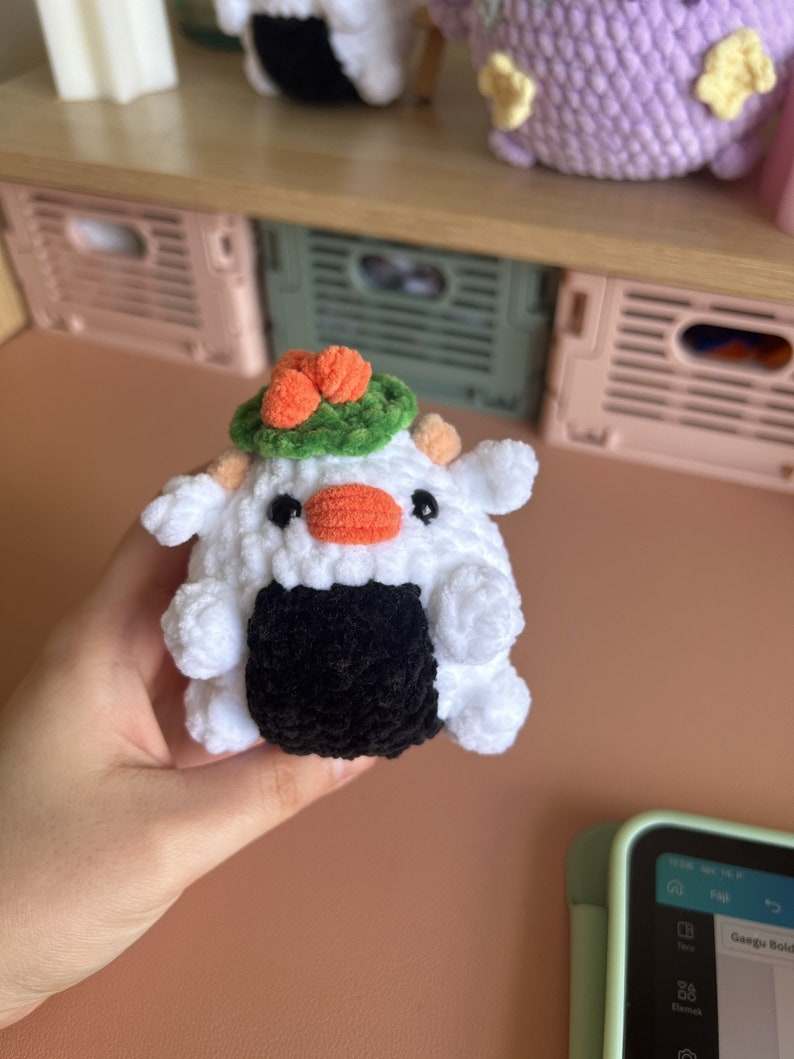 Squishy Onigiri Sushi Cows Super Soft Crochet Cow Plush - Etsy