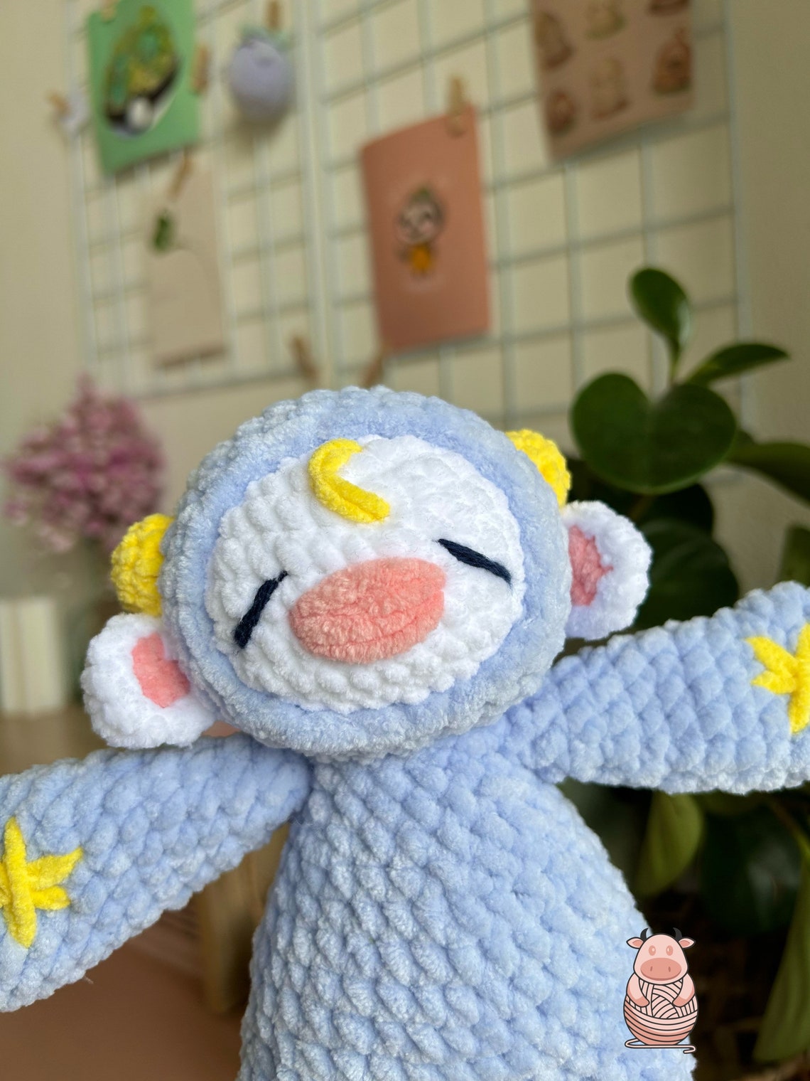 Luna the Huggable Constellation Cow | Super Soft Crochet Cow Plush - Etsy