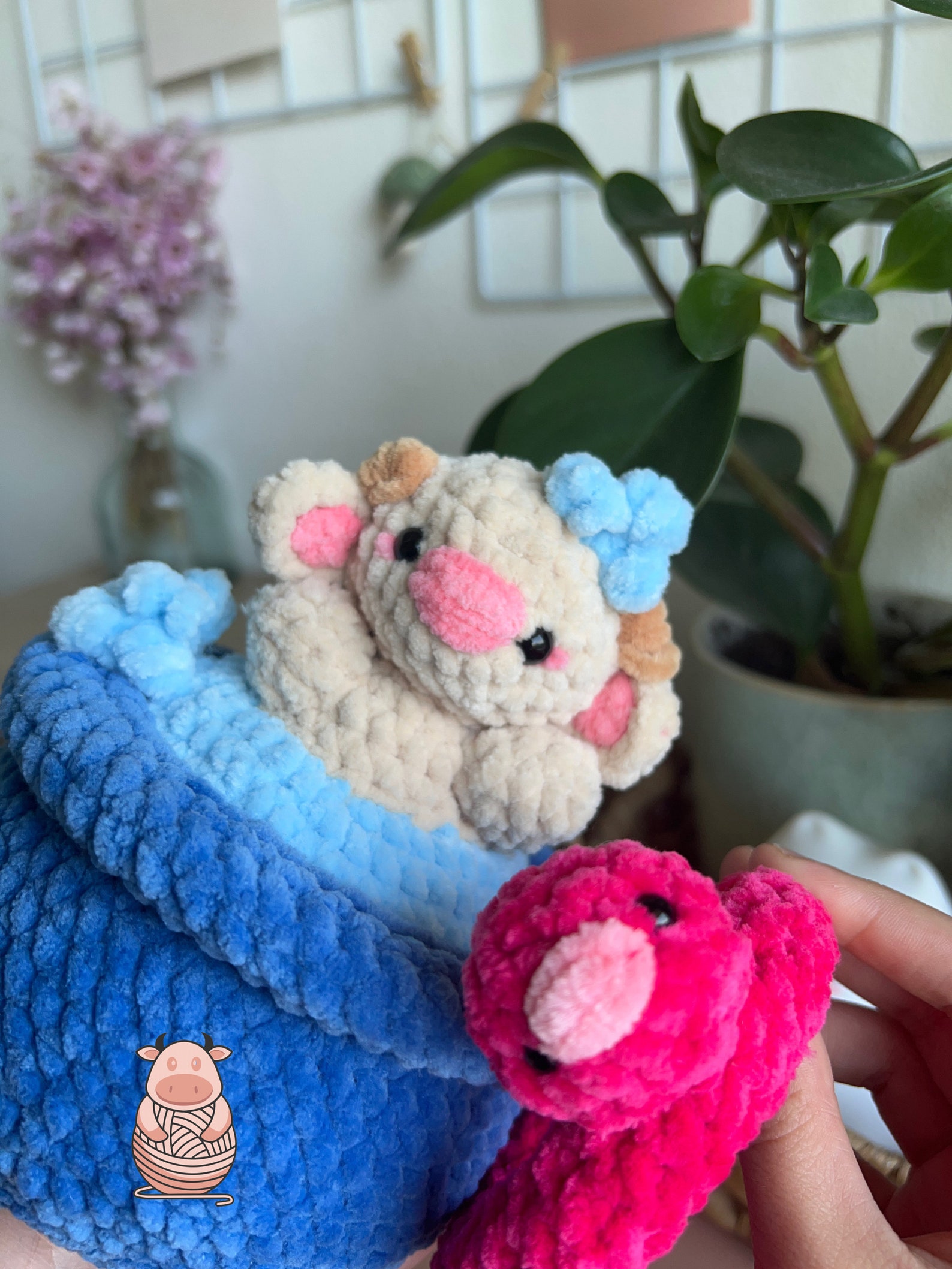 Summer Cow in a Pool Plushie PDF Pattern - Etsy