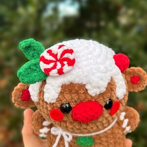 Cute Christmas Gingerbread Cow | Super Soft Crochet Cow Plush - Etsy