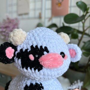 Shiny Cuddly Cow | Super Soft Crochet Cow Plush - Etsy