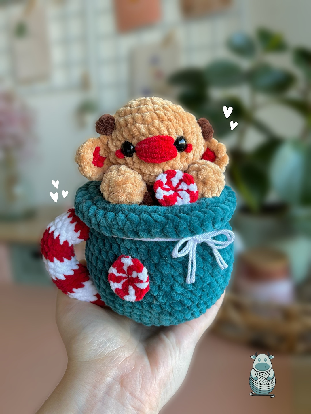 Hot Chocolate Cow Plushie PDF Pattern - Etsy