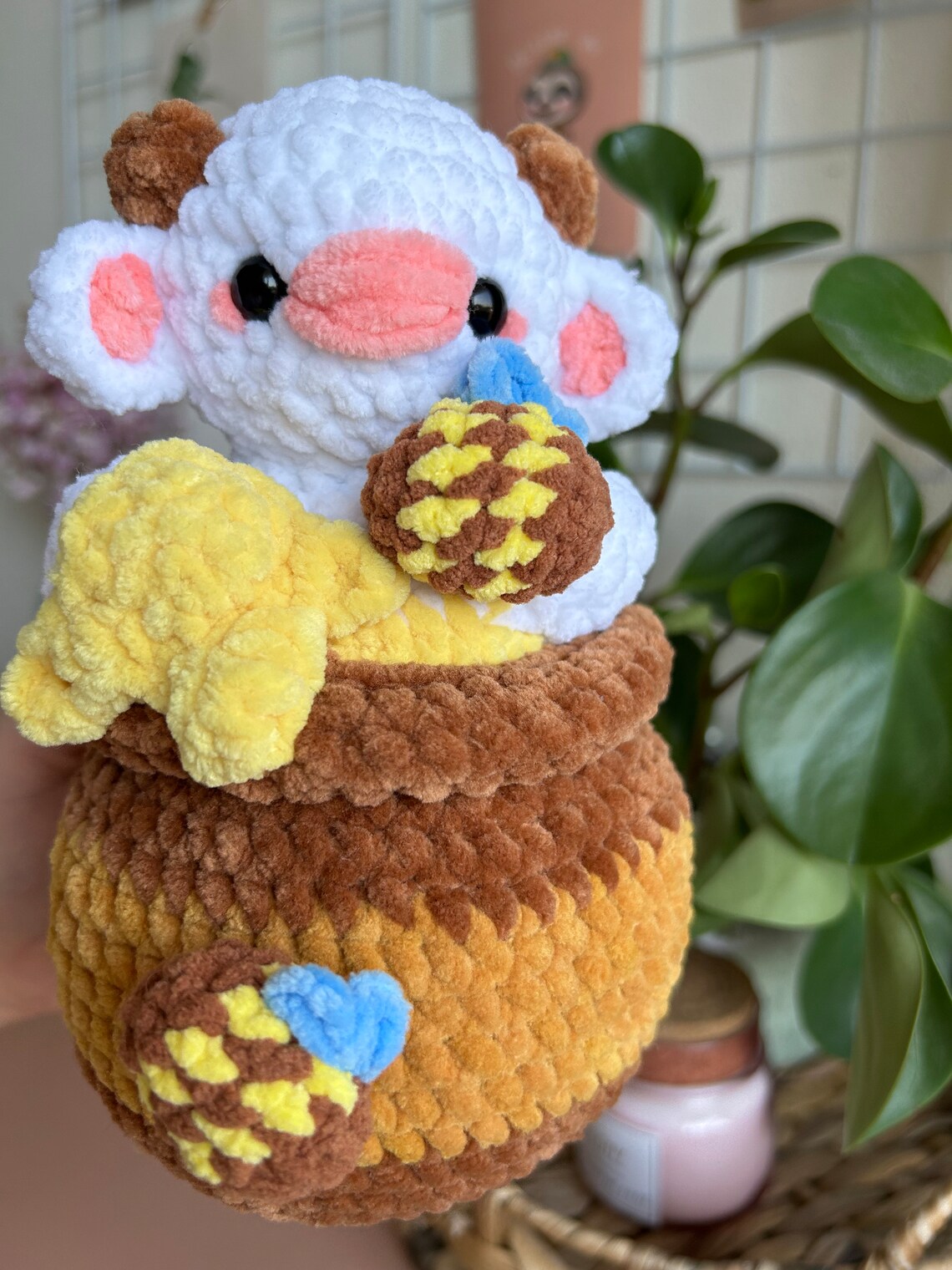 Honey Pot Cow Plushie PDF Pattern - Etsy