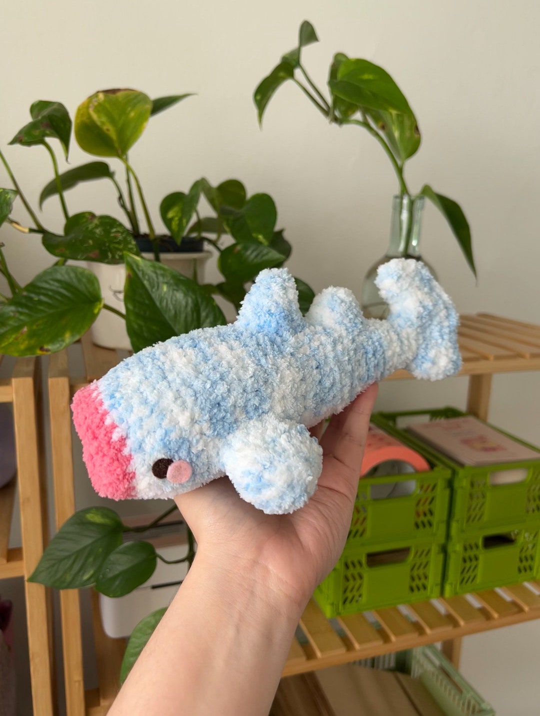 Fuzzy Whale Shark | Super Soft Crochet Plush - Etsy