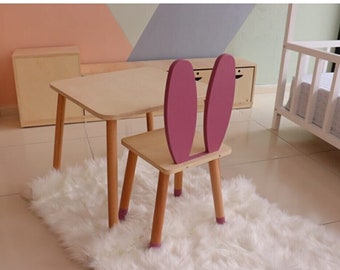 Rabbit Activity Table - Etsy