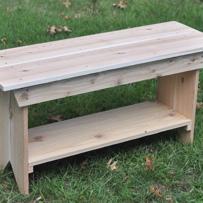 Cedar Bench - Etsy