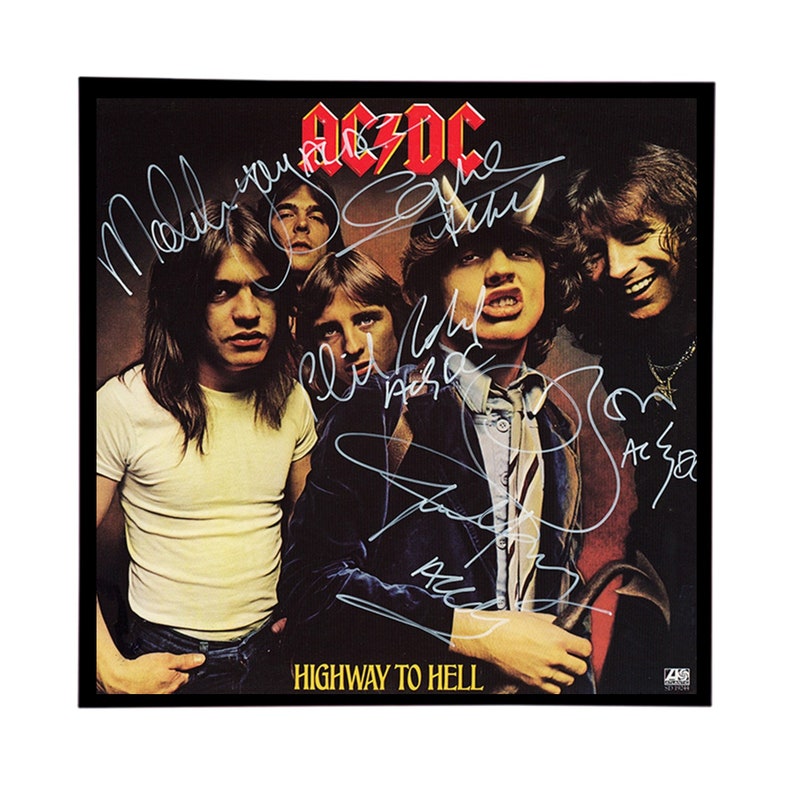 Buy1get1free AC/DC / ACDC Autographed Album Cover Reprints / Choose ...