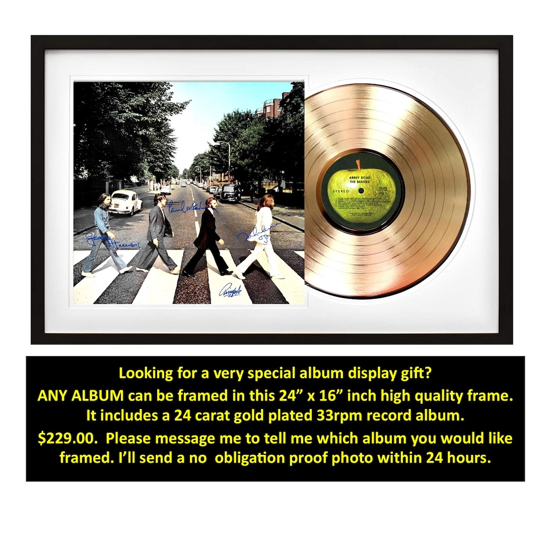 A Beautiful Gold Record Display, Any Band, Any Artist, Any Album. Just ...