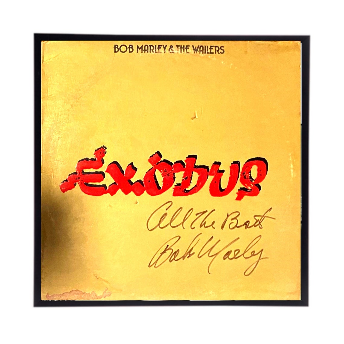 Bob Marley Autographed Album Cover Replicas / Reggae / Exodus - Etsy