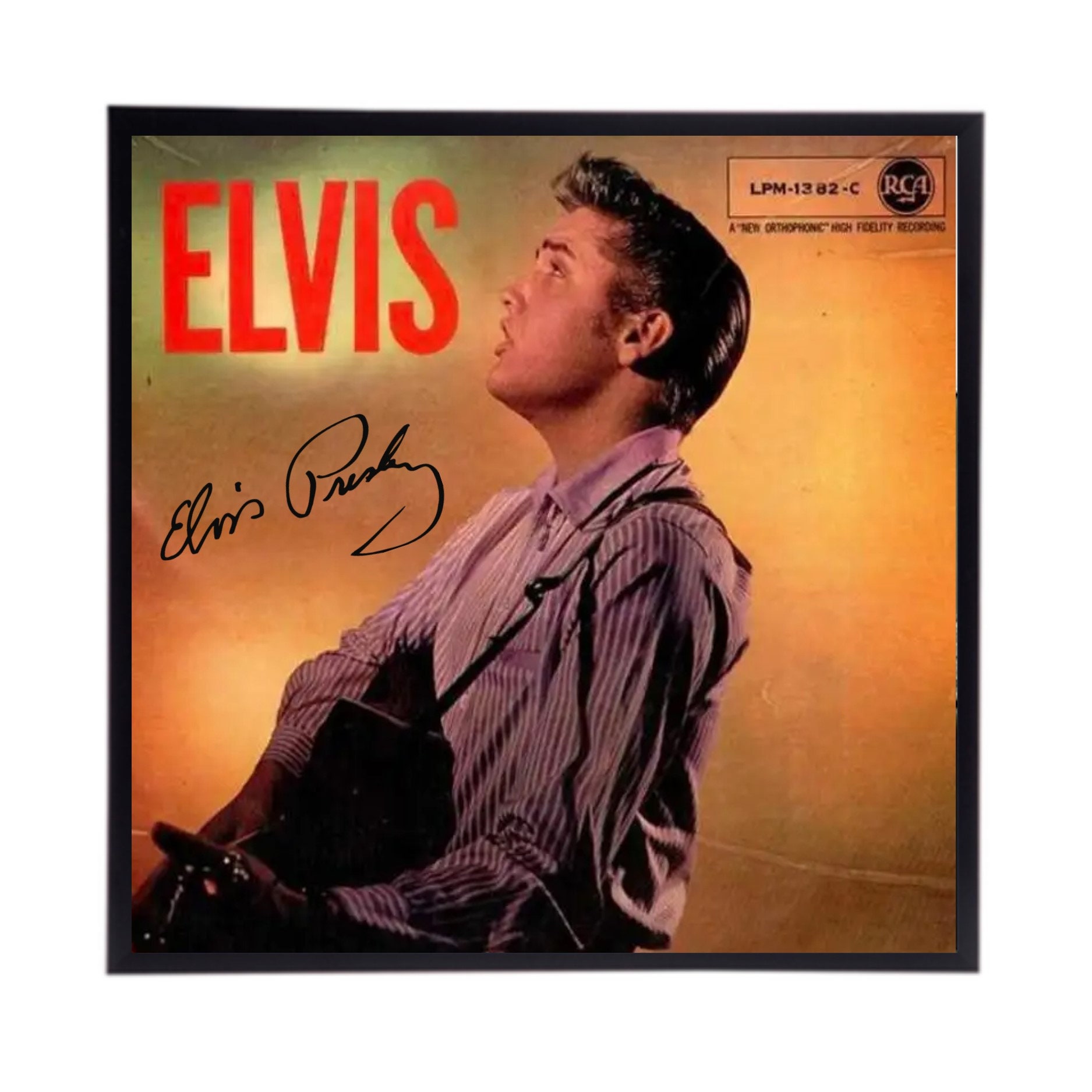 Buy1get1free Elvis Presley Autographed Album Cover Reprint - Etsy