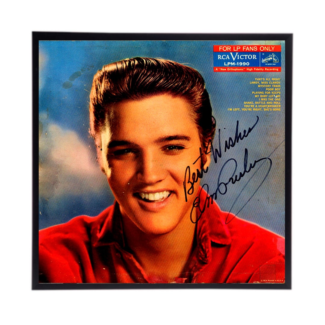 Elvis Presley Autographed Album Cover Replica - Etsy