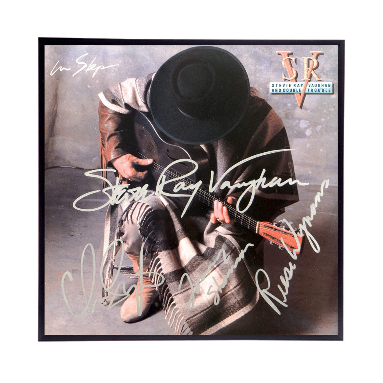 Stevie Ray Vaughan Autographed Album Cover Reprint - Framed 11x14 - Etsy