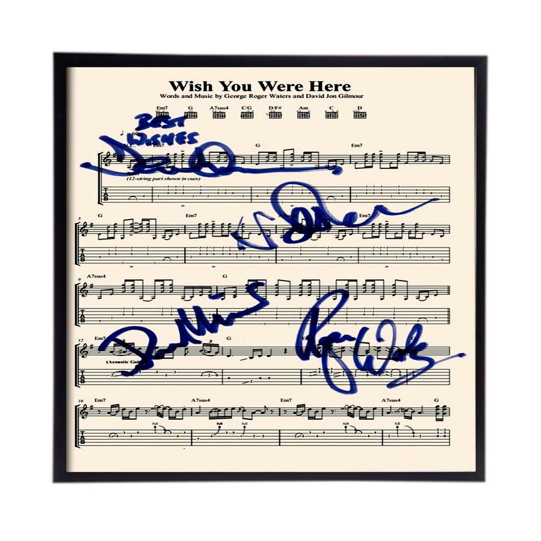Pink Floyd Autographed Album Cover Reprints / Choose From 6 Different ...
