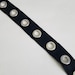 Black Cotton Grommet Silver Grommet Tape, Webbing, Grommet Chain Trim ...