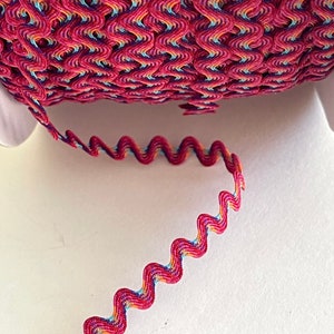 2 Yards- Mini Ombre' Ric Racnovlety Ribbon Tape, Zigzag Ribbon Trim ...