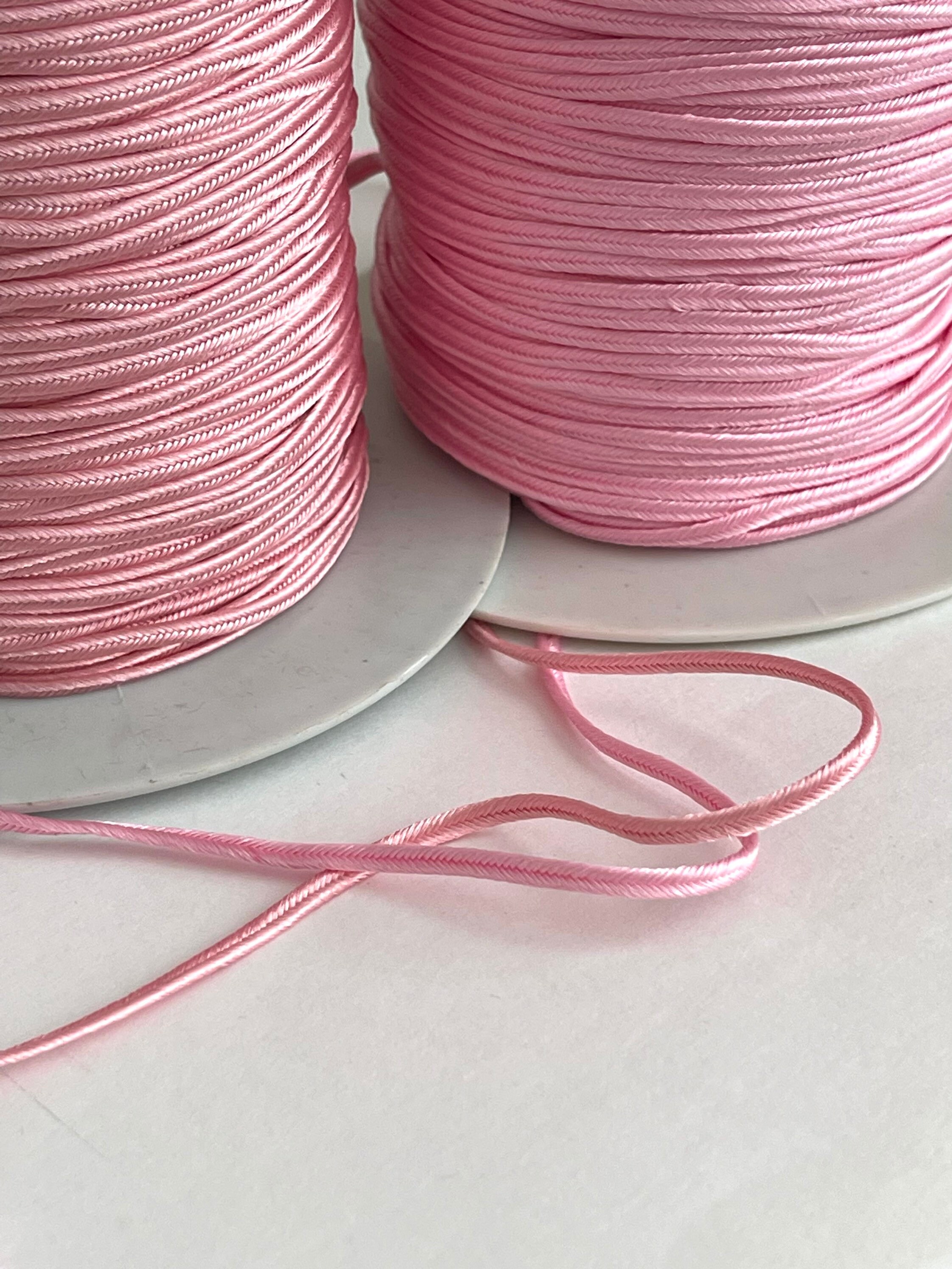 5 Yards-soutache Tearose, Powder Pink Soft Vintage Rayon Soutache Rope ...