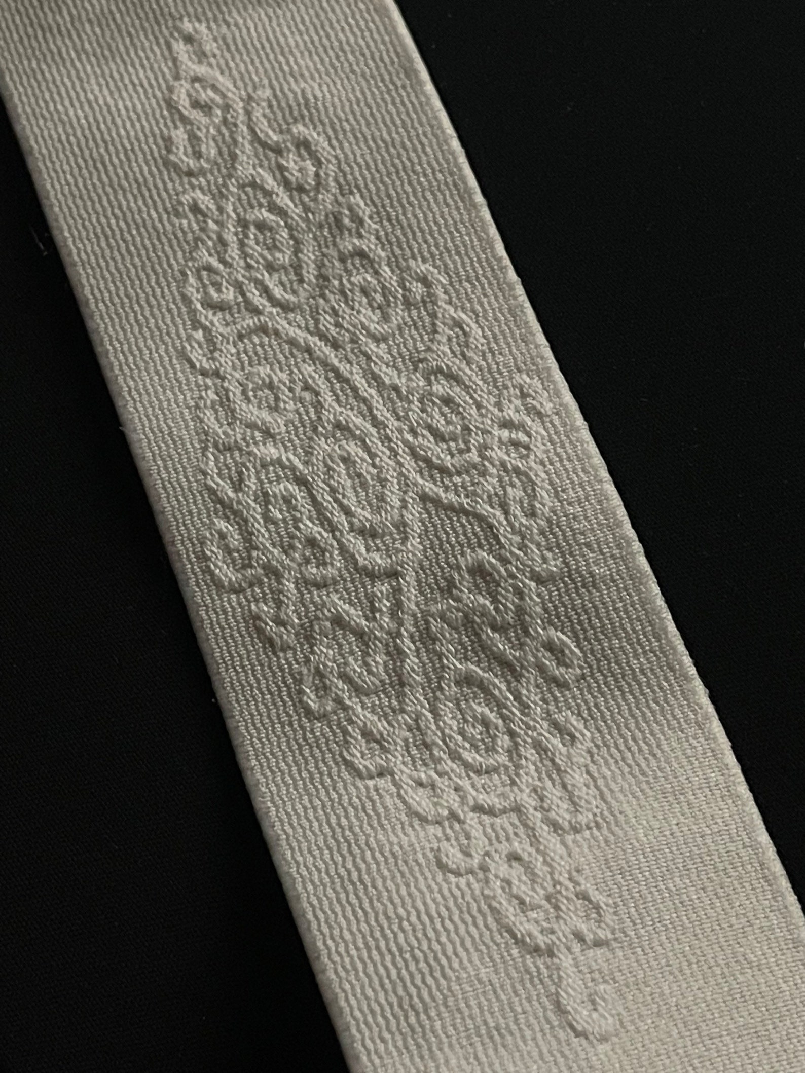 2" Elastic Stretch Super Soft Ornamental Stretch Elastic Raised Floral ...