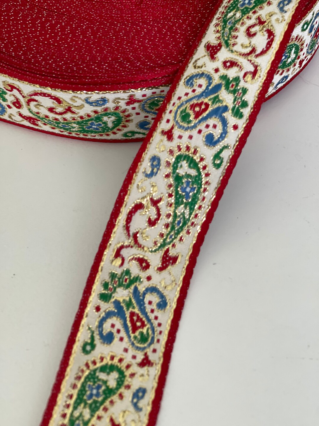 1 1/4 Vintage Holiday Christmas Soft Metallic Gold, Sheen Satin ...