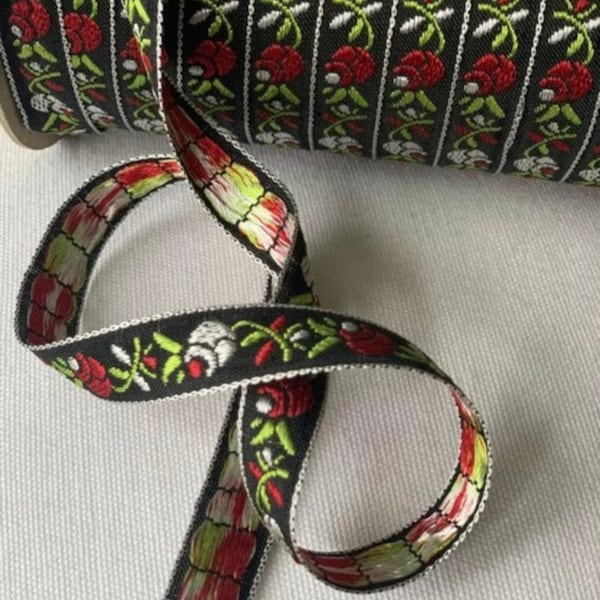Floral Jacquard Ribbon - Etsy