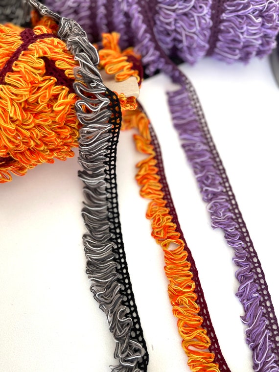 1 1/4 Vintage Double Looped Fringe Reversible Knit - Etsy