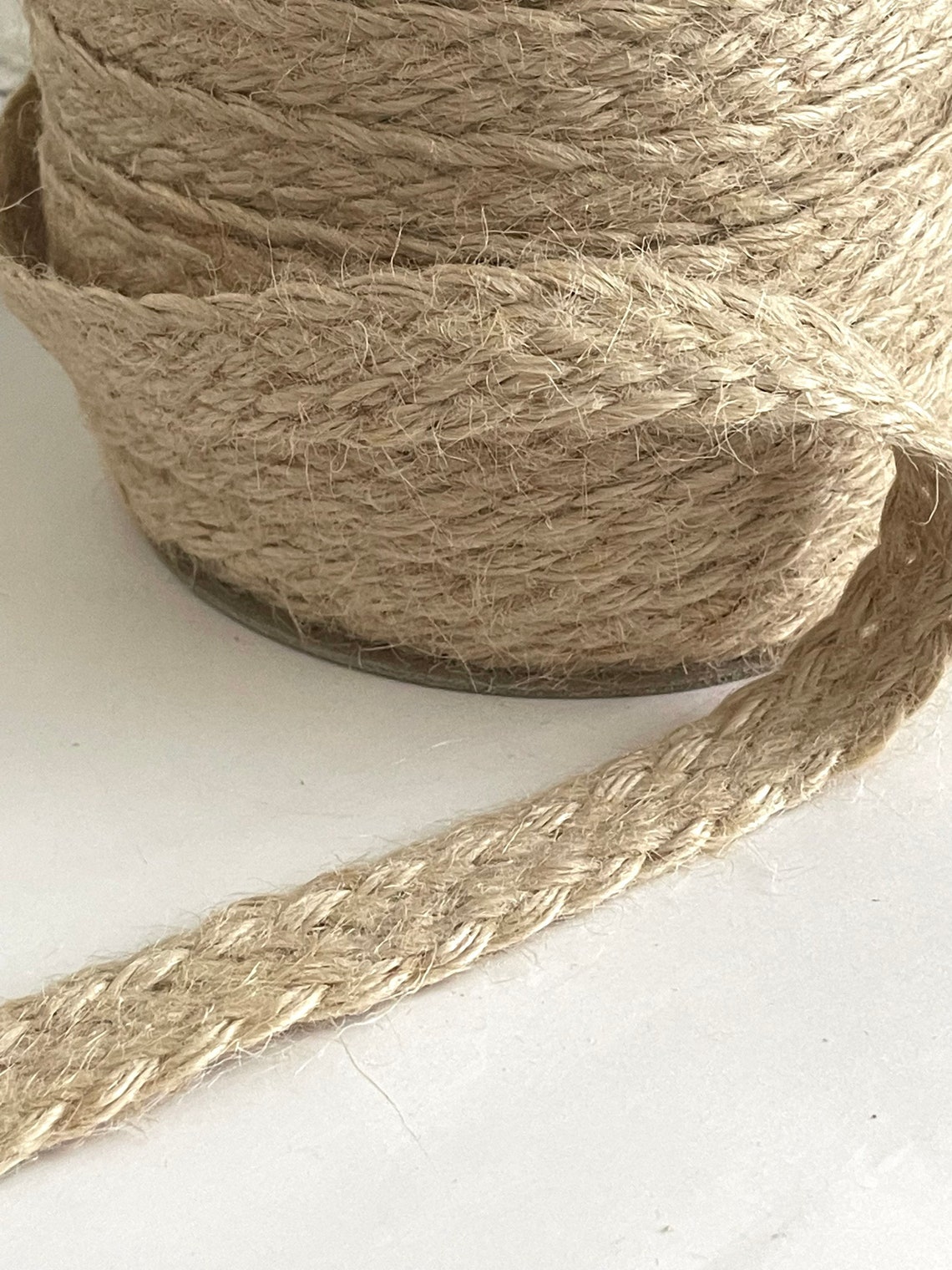 Vintage Natural Jute Flat Braid, Natural True Jute Braid,flat Jute ...