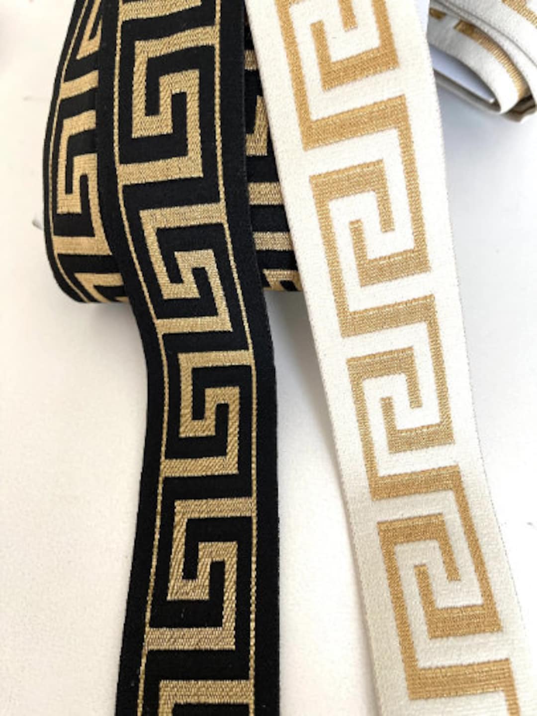 Elastic Stretch Geometric Abstract Greek Key Stretch Trim - Etsy
