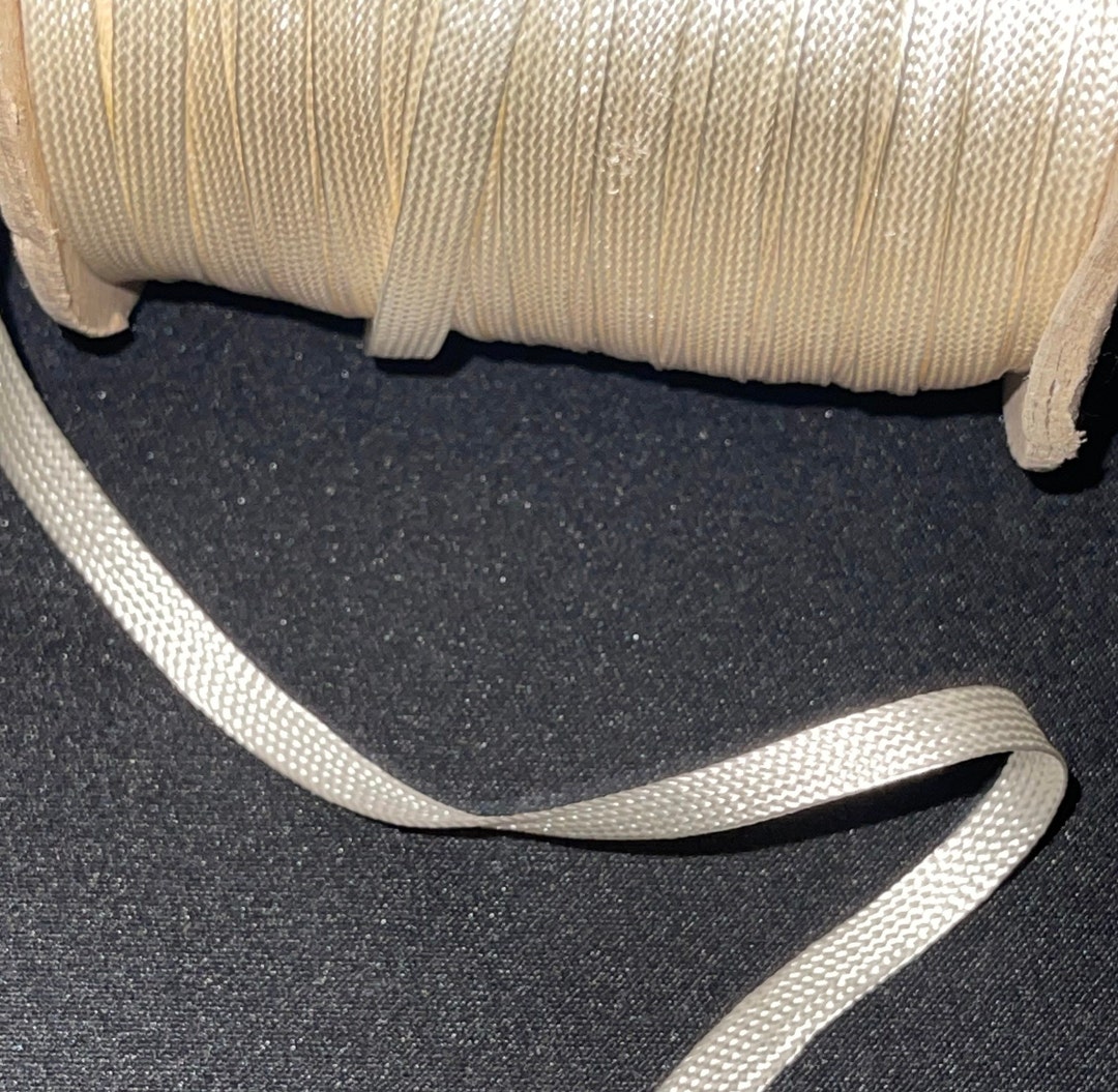 10 YARDS VINTAGE Winter White Vintage Middy Braid Reversible Ribbon ...