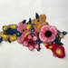 Extra Large Jumbo Floral Patch 3D Embroidered Multi Floral Garden ...