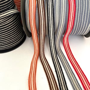 14mm Vintage French Knit Rib Stripe Trim, Made in France, Vintage Trim ...