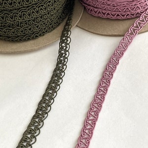 11mm Vintage Gimp Scroll Novelty Elegant Double Open Scroll Edge Edged ...