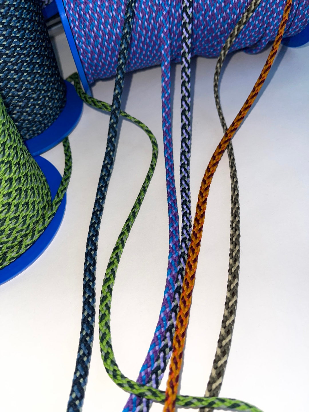 Vintage Braided Cord, Gimp Cord, Braided Rope, Multi Color Rope Novelty ...