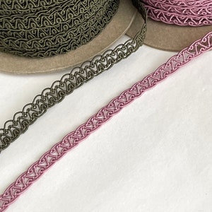 11mm Vintage Gimp Scroll Novelty Elegant Double Open Scroll Edge Edged ...