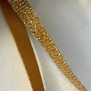 Metallic Gold Grosgrain Ribbon, High Quality Gold Ribbon Tape Trim ...