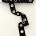 Black Cotton Grommet Silver Grommet Tape, Webbing, Grommet Chain Trim ...