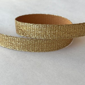 Metallic Gold Grosgrain Ribbon, High Quality Gold Ribbon Tape Trim ...