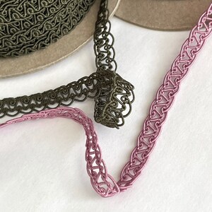 11mm Vintage Gimp Scroll Novelty Elegant Double Open Scroll Edge Edged ...