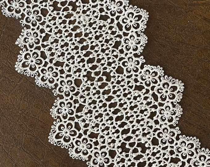 4" Open Scroll Wide Geometric Cut Out Venise Lace,jumbo Scroll Filigree ...